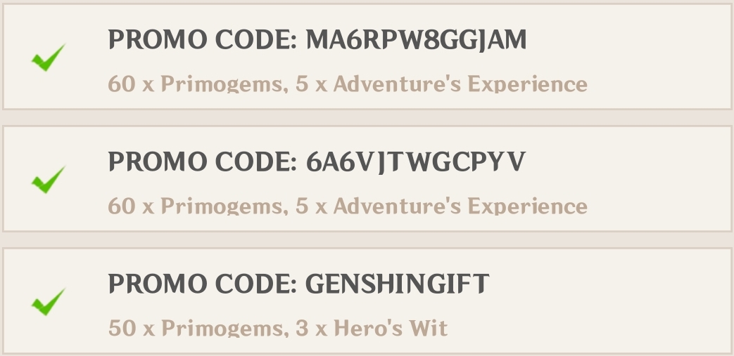 Codes Work For Now Genshin Impact | HoYoLAB