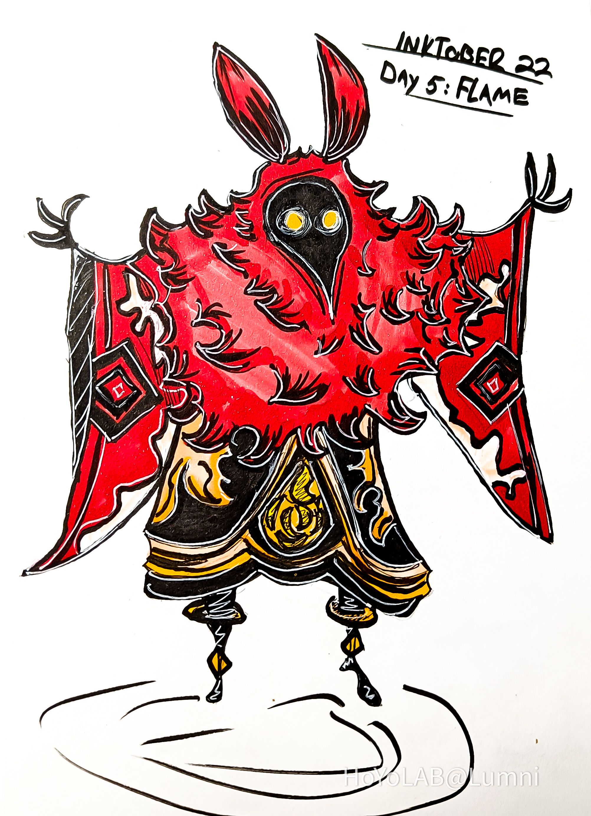 Gang gang WOO! for Inktober Genshin Impact | HoYoLAB