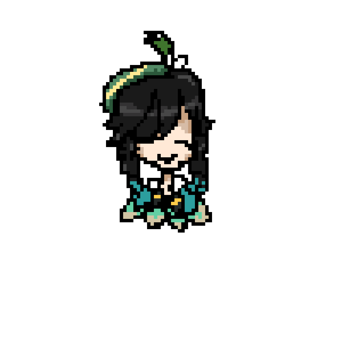 Venti Pixel Art Genshin Impact | HoYoLAB