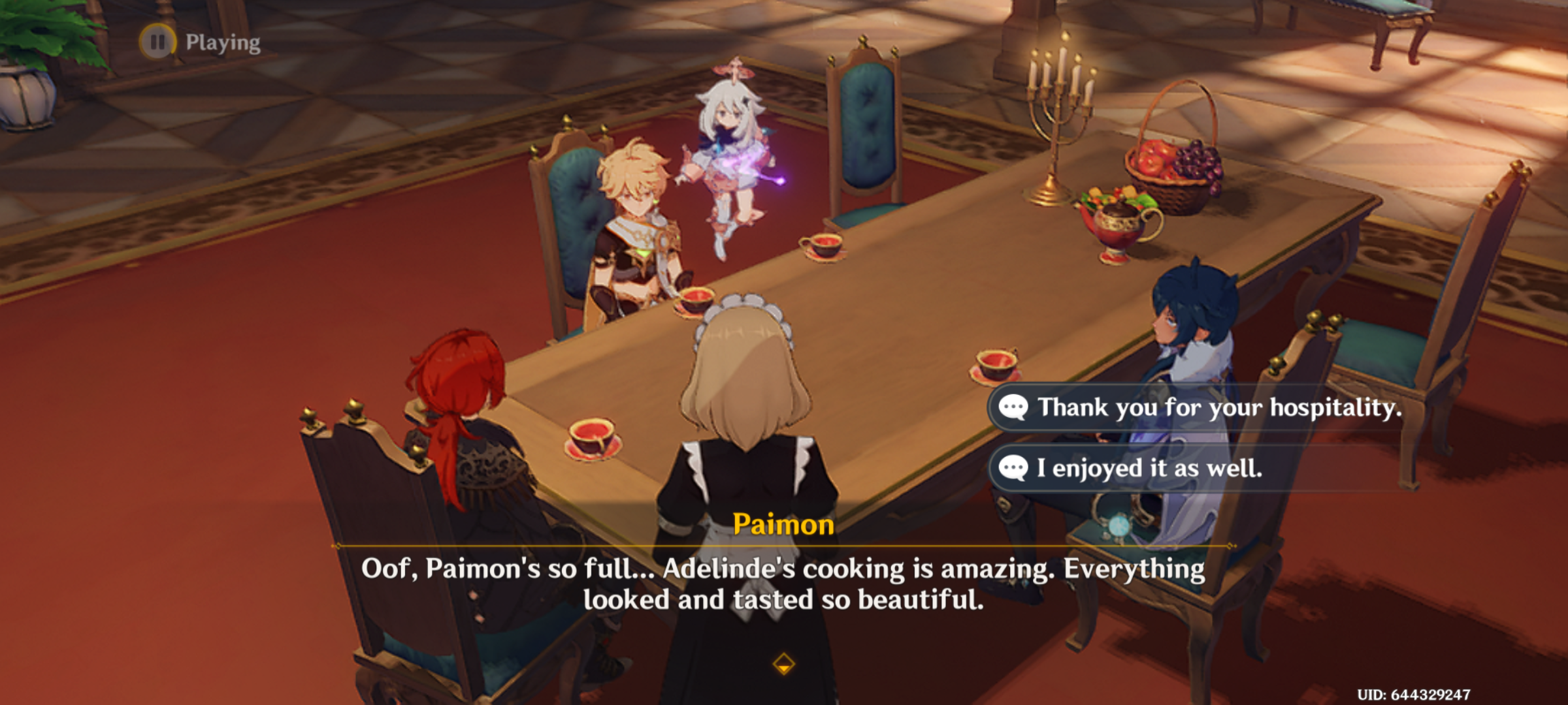 How paimon is using that cup of tea ? Genshin Impact | HoYoLAB