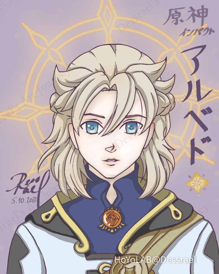 Albedo Original Digital FanArt Genshin Impact | HoYoLAB