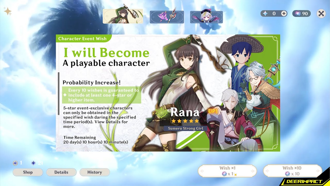 Rana's banner Genshin Impact | HoYoLAB