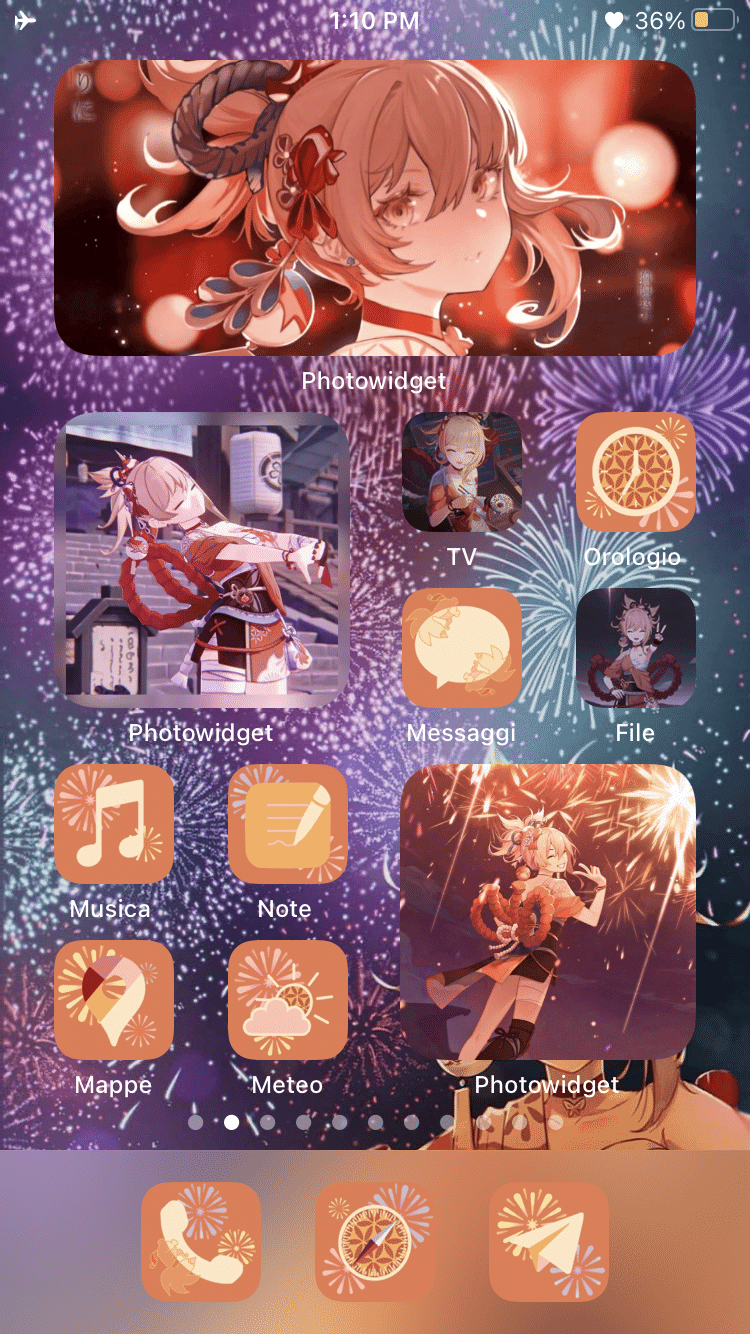 My Yoimiya themed phone ️‍🔥🎇 Genshin Impact | HoYoLAB