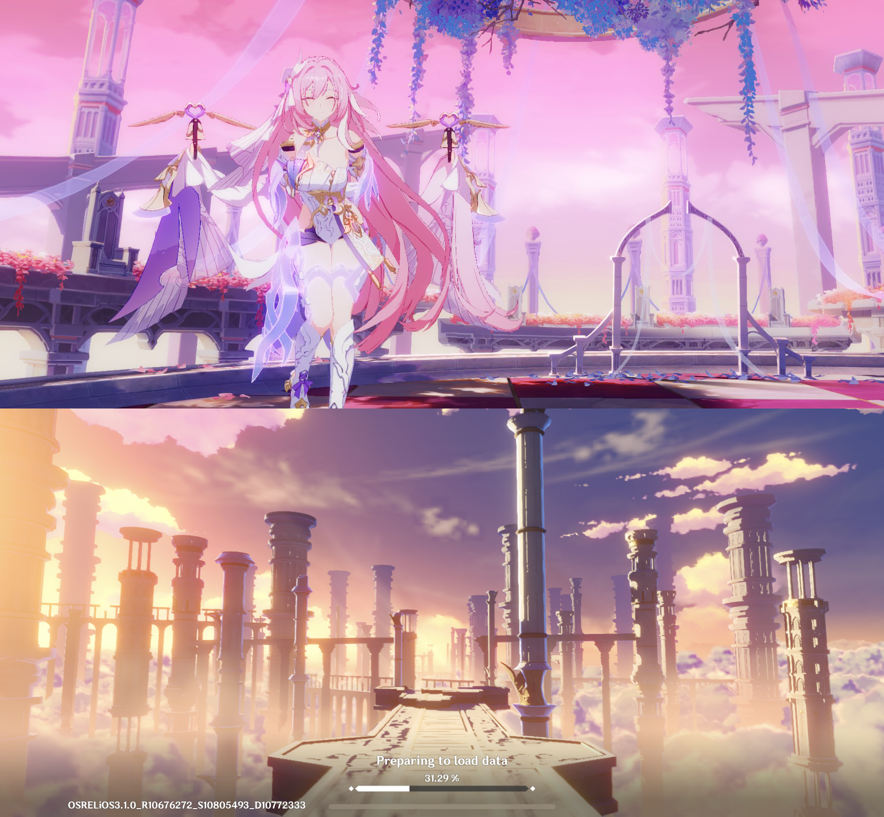 I was marveling at the beauty of the new Honkai background, when I ...