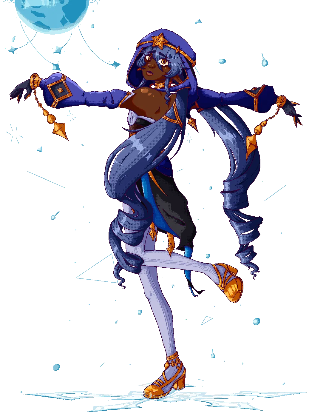 Layla pixel fanart Genshin Impact | HoYoLAB