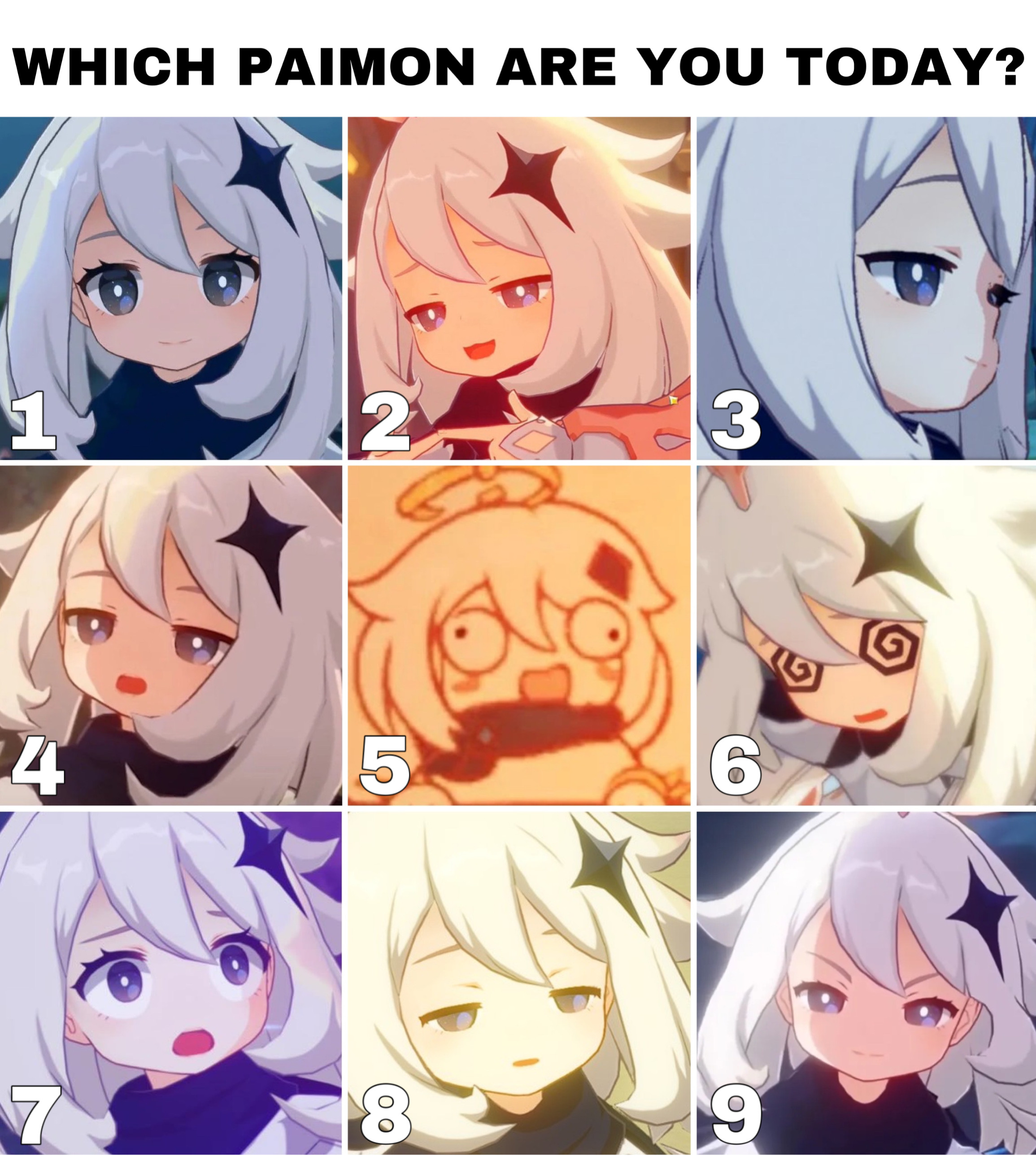 Which Paimon are you today? Genshin Impact | HoYoLAB