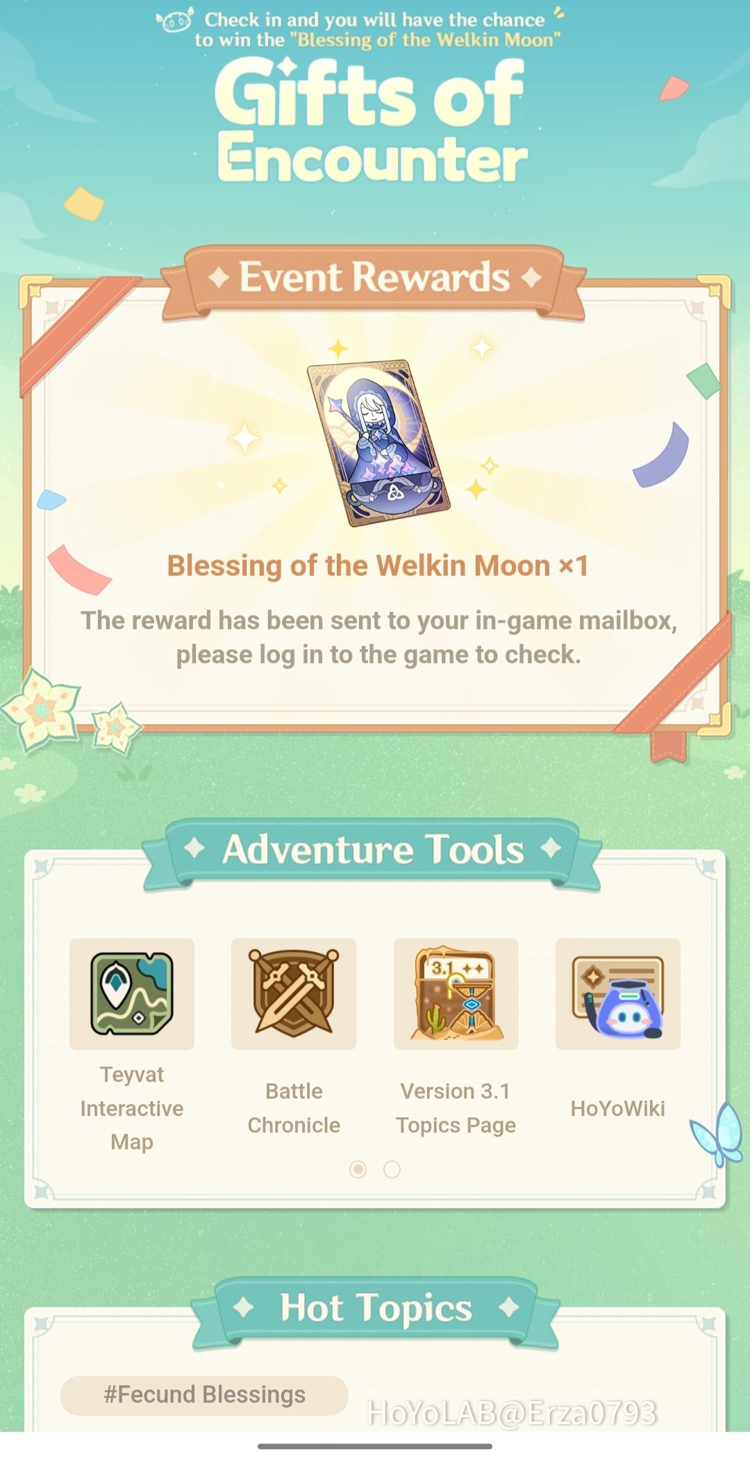 Gifts of Encounter.. Genshin Impact | HoYoLAB