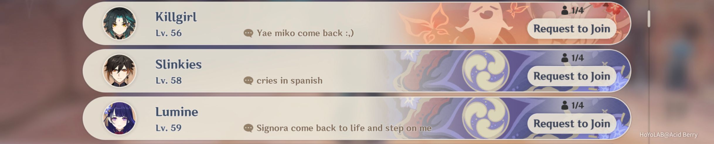 More Signatures Genshin Impact | HoYoLAB