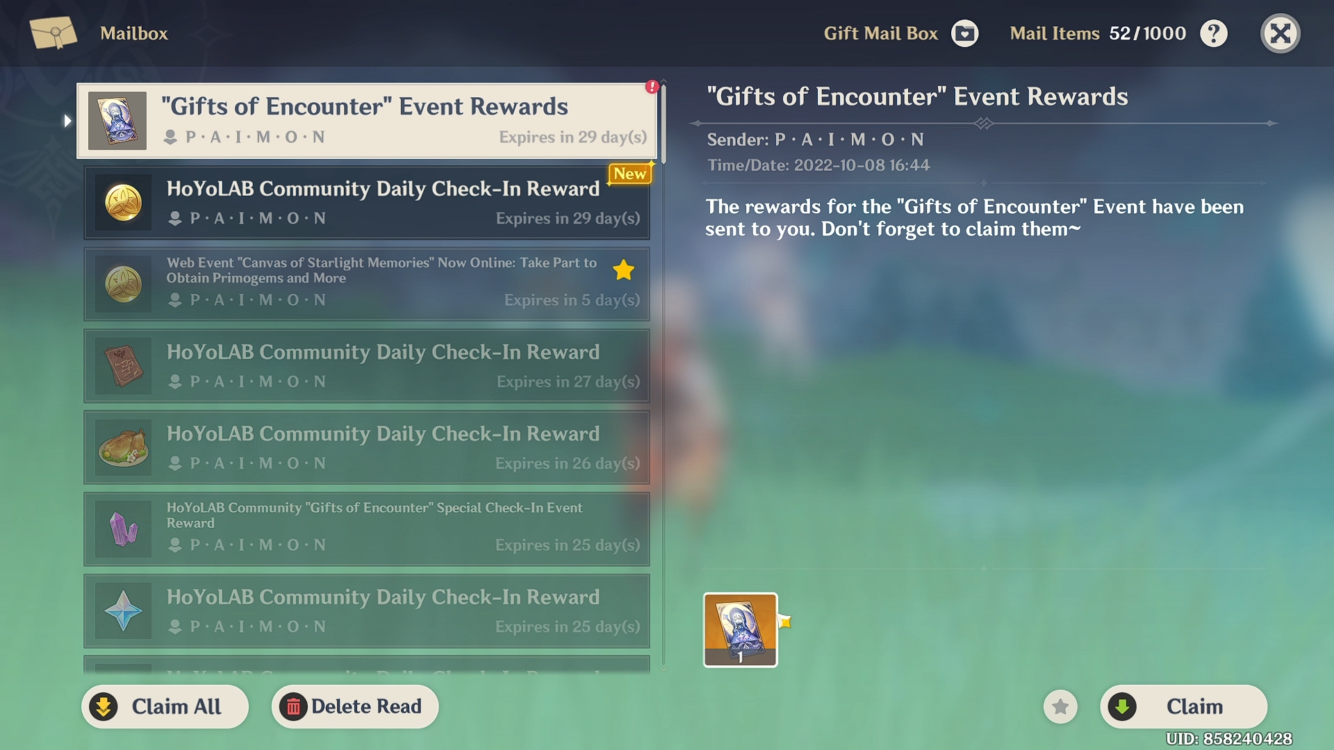 Thanks miHoYo. Got Blessings of the Welkin Moon - New Moon on my second ...