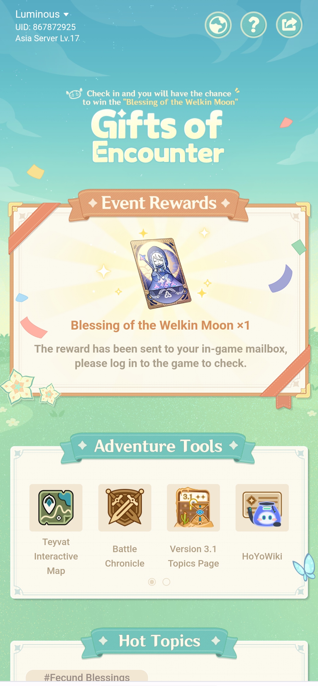 won a welkin moon Genshin Impact | HoYoLAB