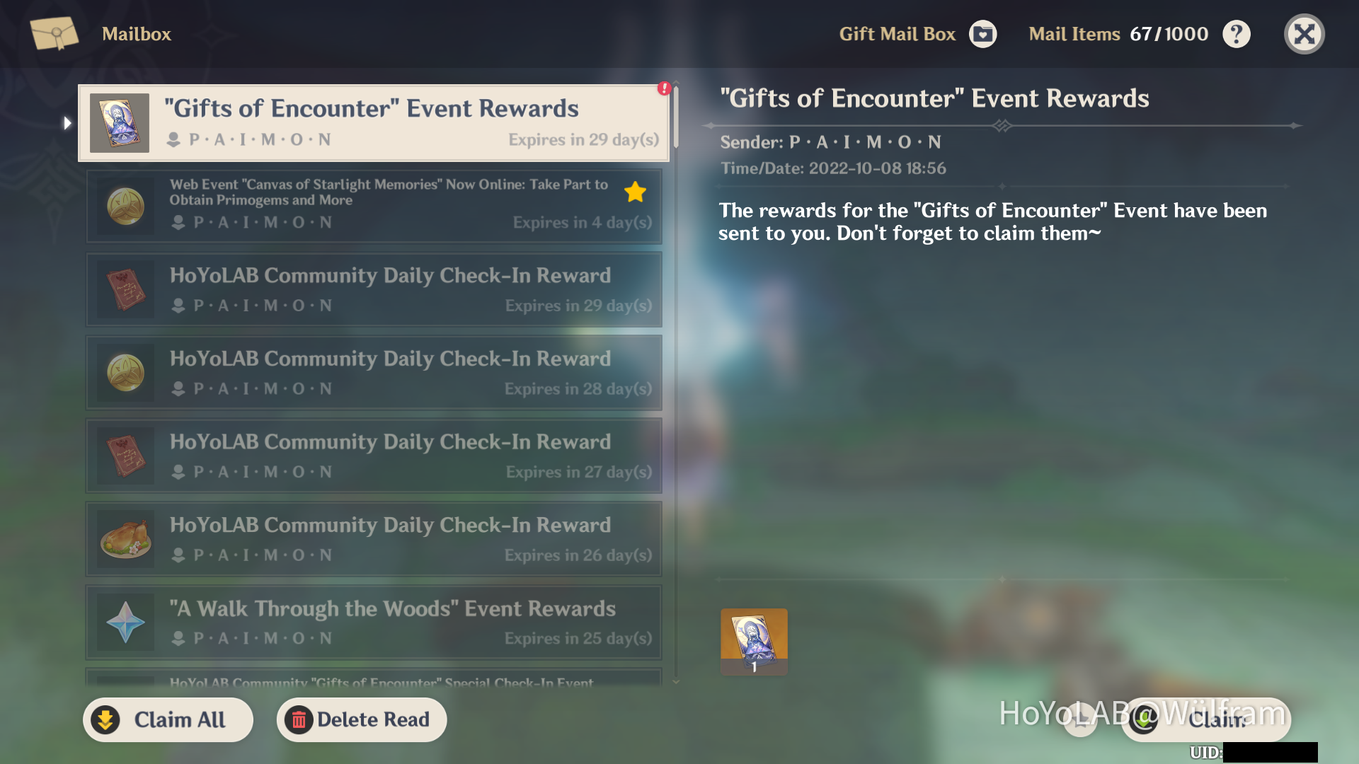 Free Welkin! Genshin Impact | HoYoLAB
