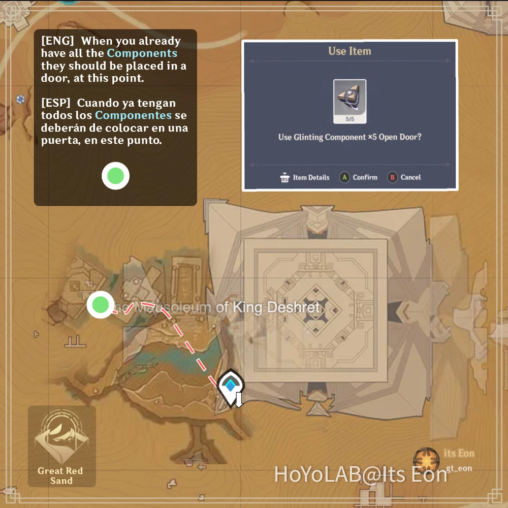 ALL 5 Glinting Component Location (The End of the corridor) Achievement ...