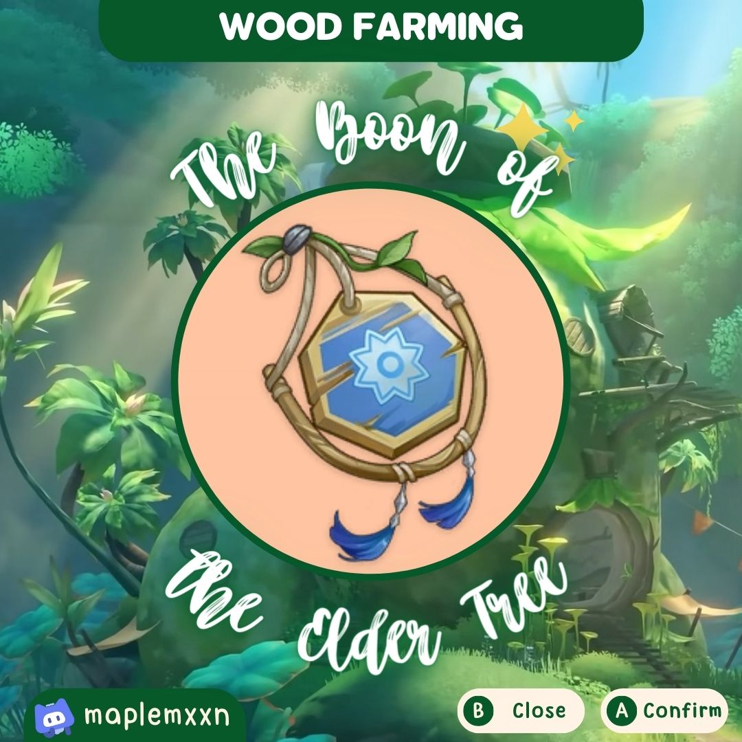 The Boon of the Elder Tree: Wood Farming Tip Genshin Impact | HoYoLAB
