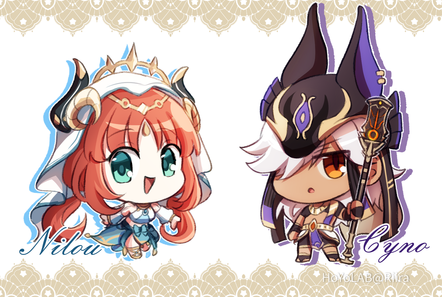 Nilou and Cyno Genshin Impact | HoYoLAB