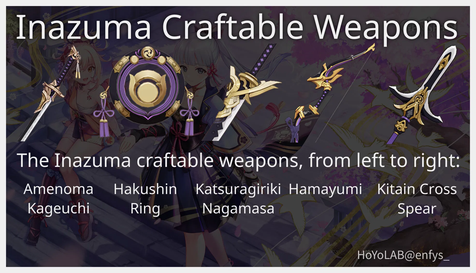What are the Inazuma Craftable Weapons? [Guide] Genshin Impact | HoYoLAB