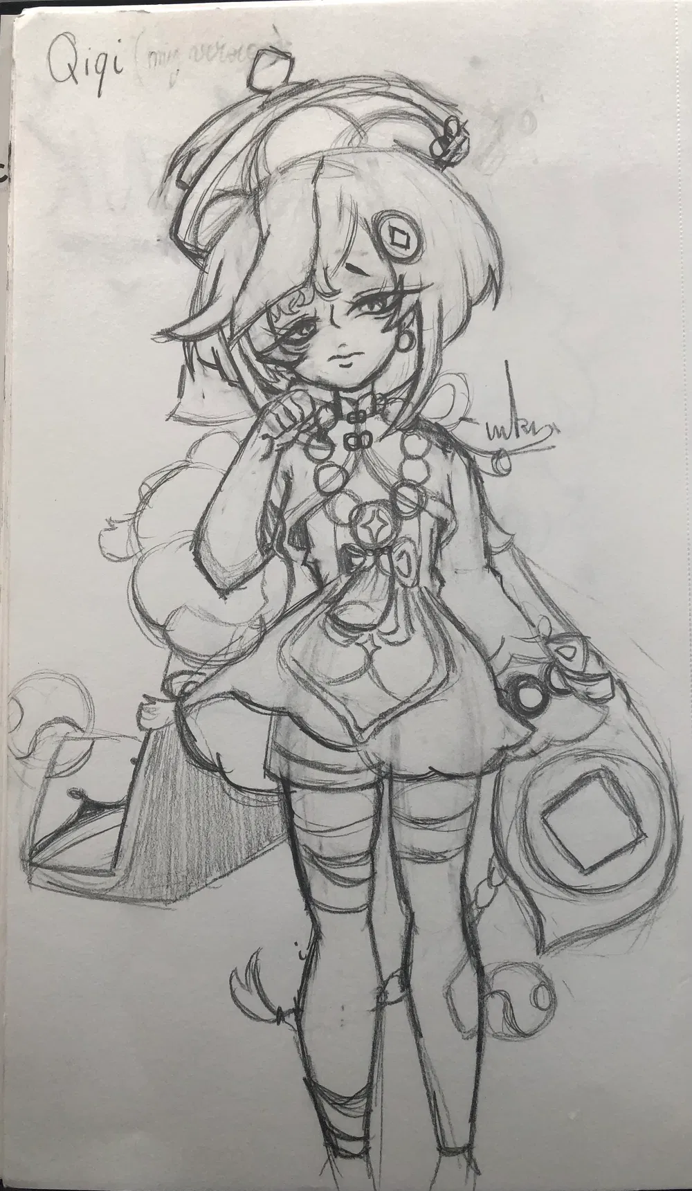 Drawing of Qiqi in my style Genshin Impact | HoYoLAB