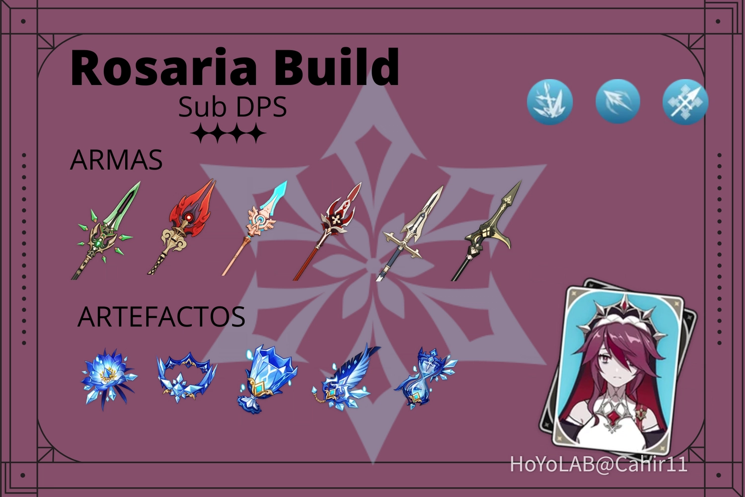 Rosaria Build Sub DPS Genshin Impact | HoYoLAB