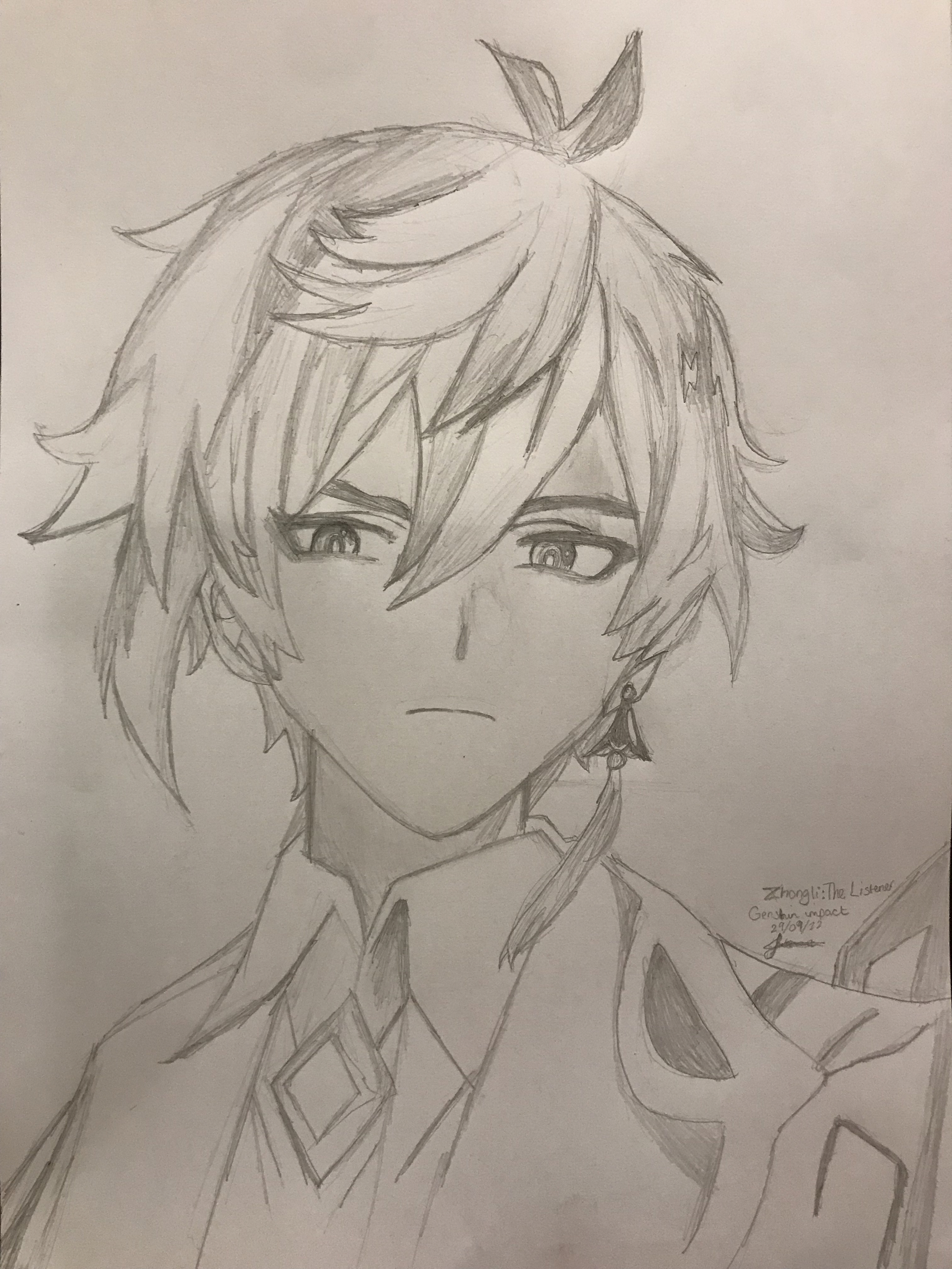 My new drawing Genshin Impact | HoYoLAB