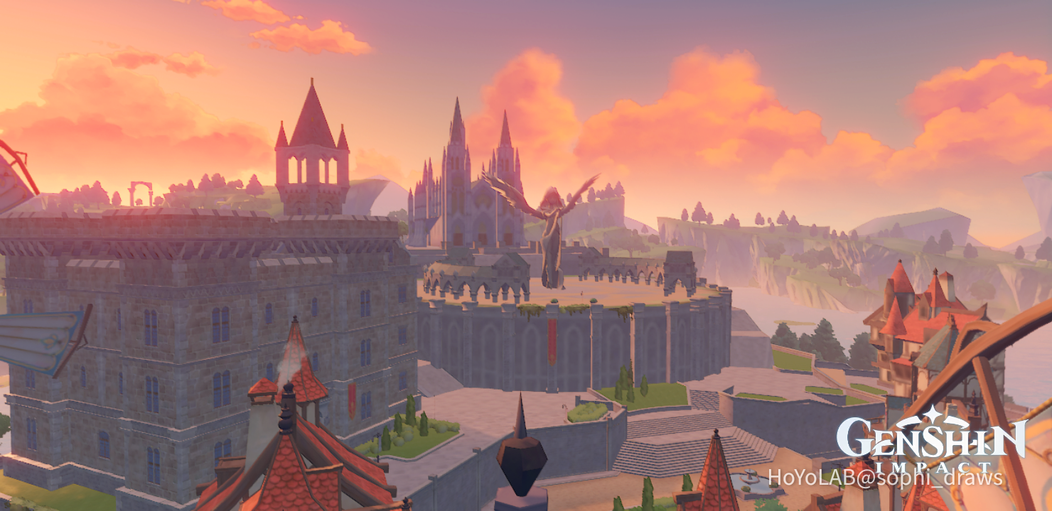 Mondstat and a bit of dragonspine~ Genshin Impact | HoYoLAB