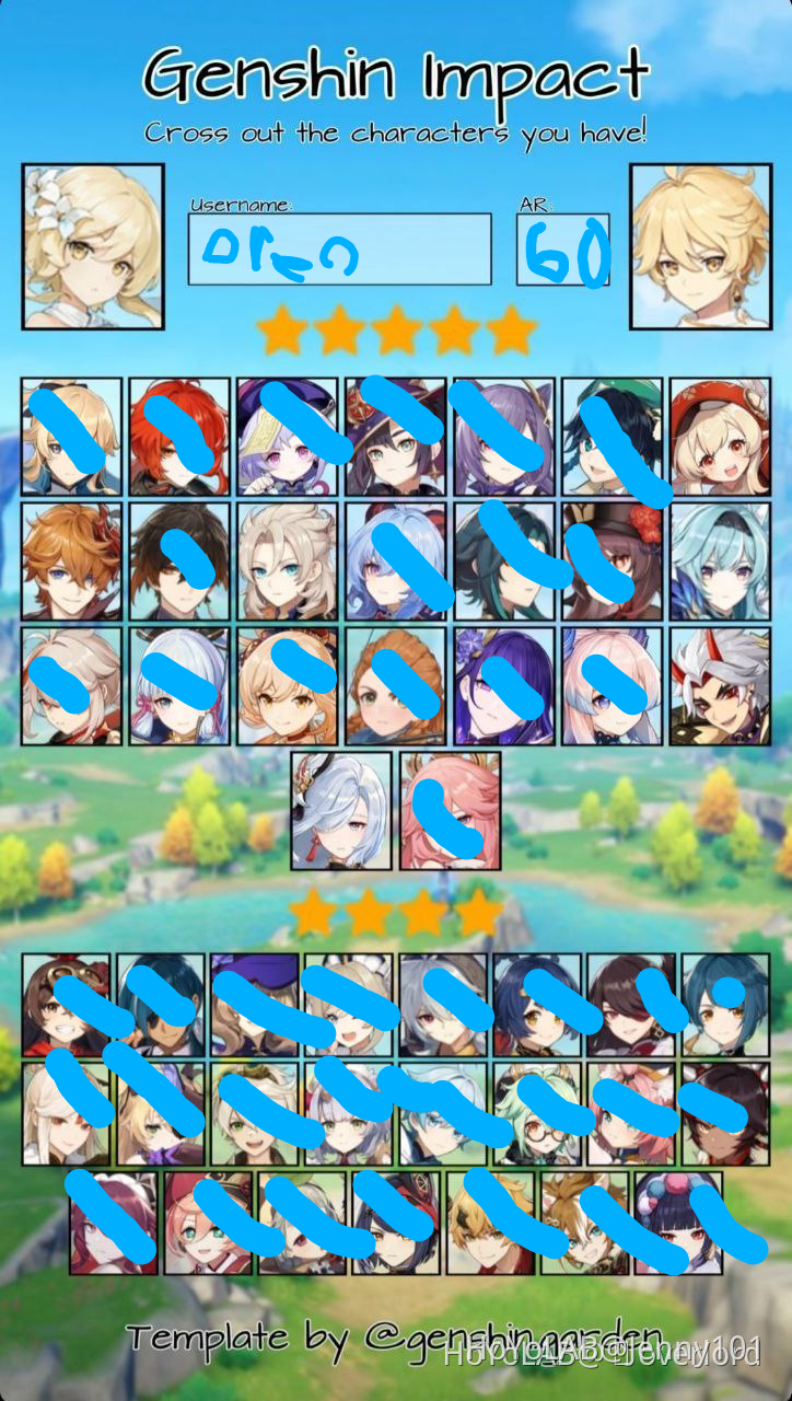 My character progress Genshin Impact | HoYoLAB