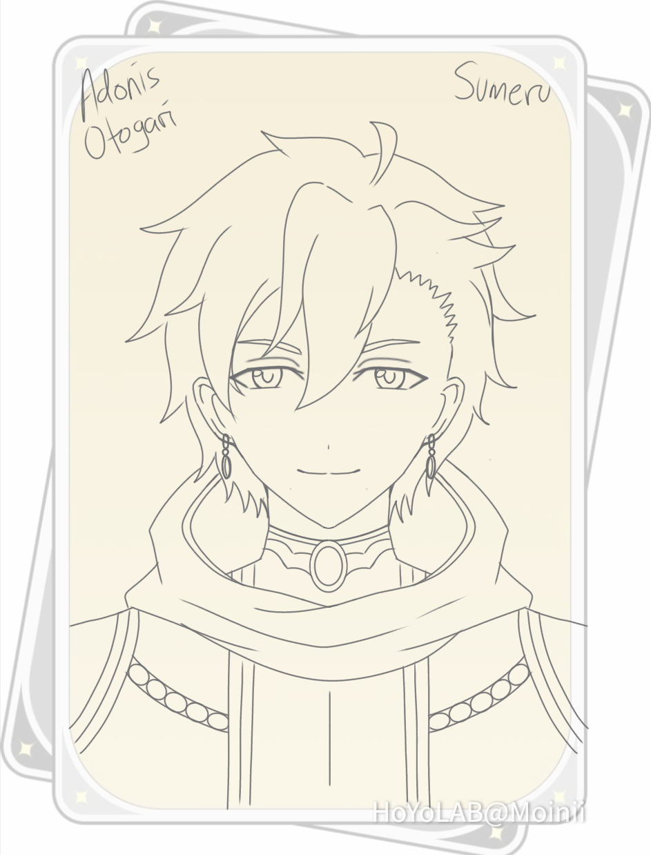 Adonis Otogari from Enstar (sketch) Genshin Impact | HoYoLAB