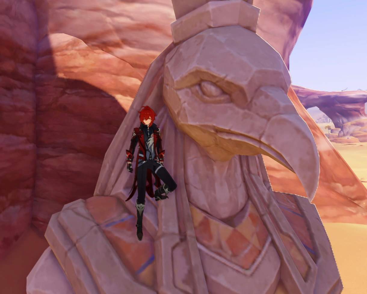 Diluc is pretty mysterious…. AND in the desert… Genshin Impact | HoYoLAB