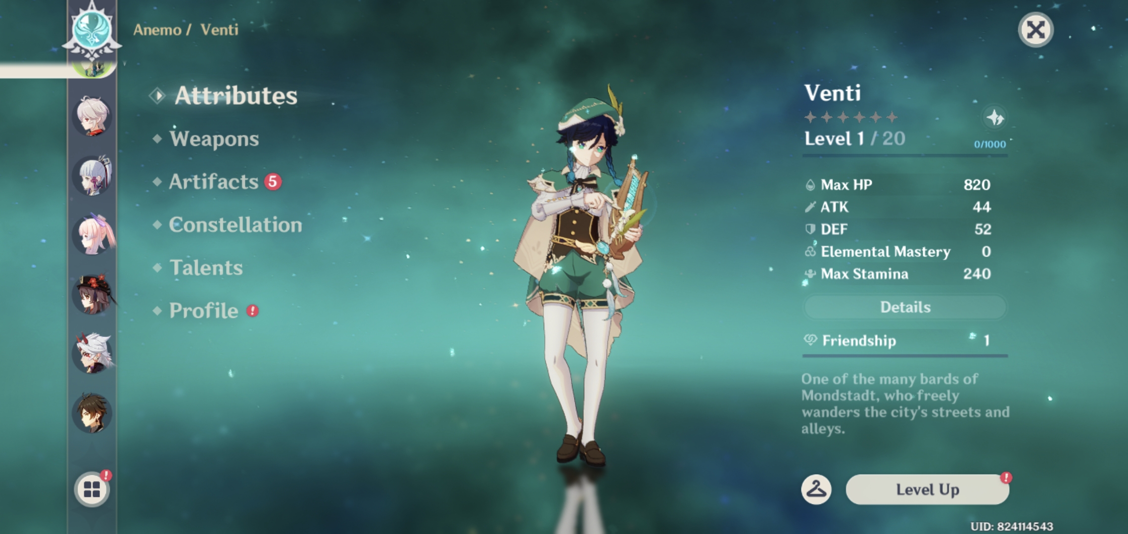 Venti ehe Genshin Impact | HoYoLAB