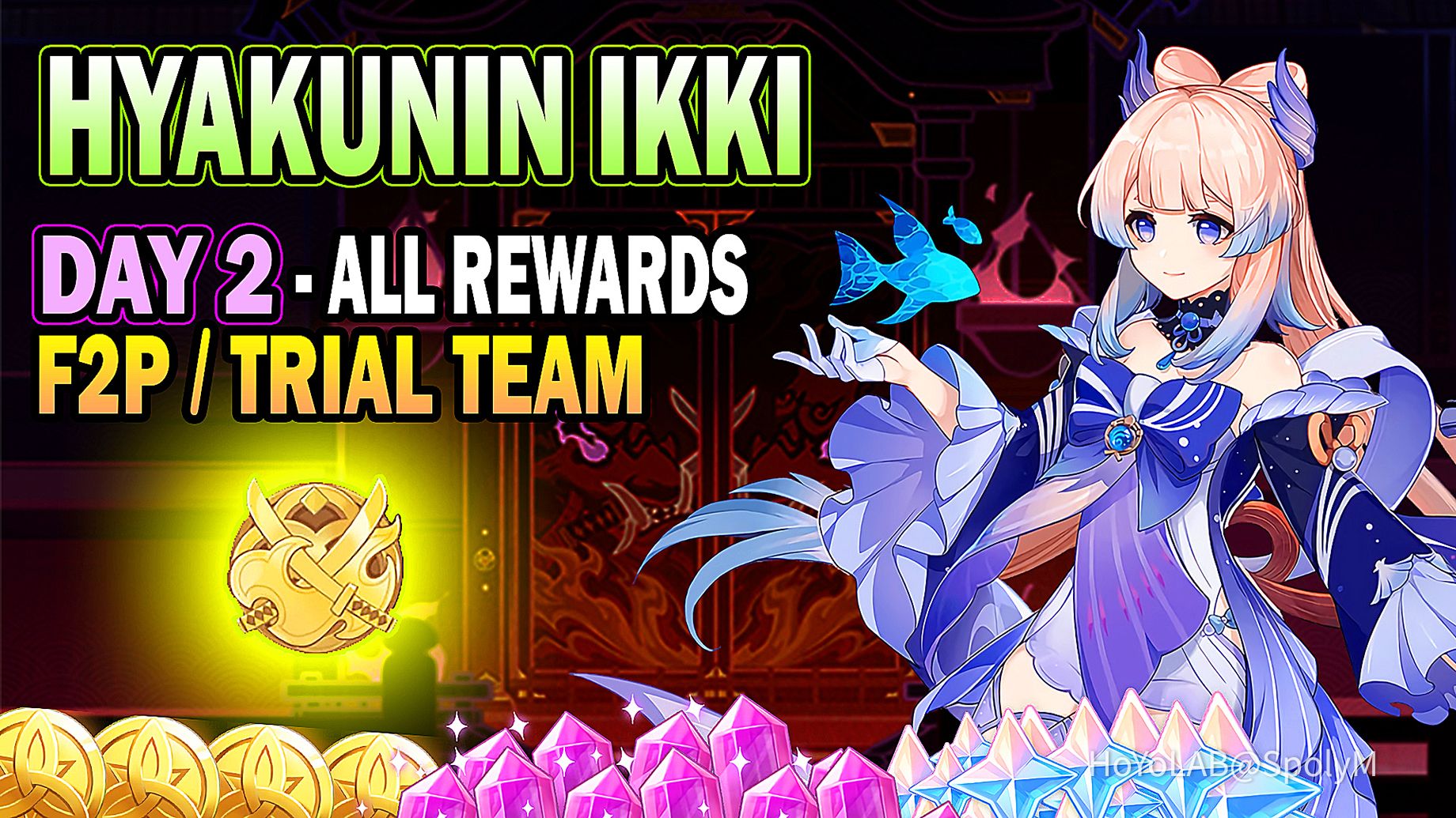 Hyakunin Ikki Day 2 With F2P / Trial Characters Genshin Impact | HoYoLAB