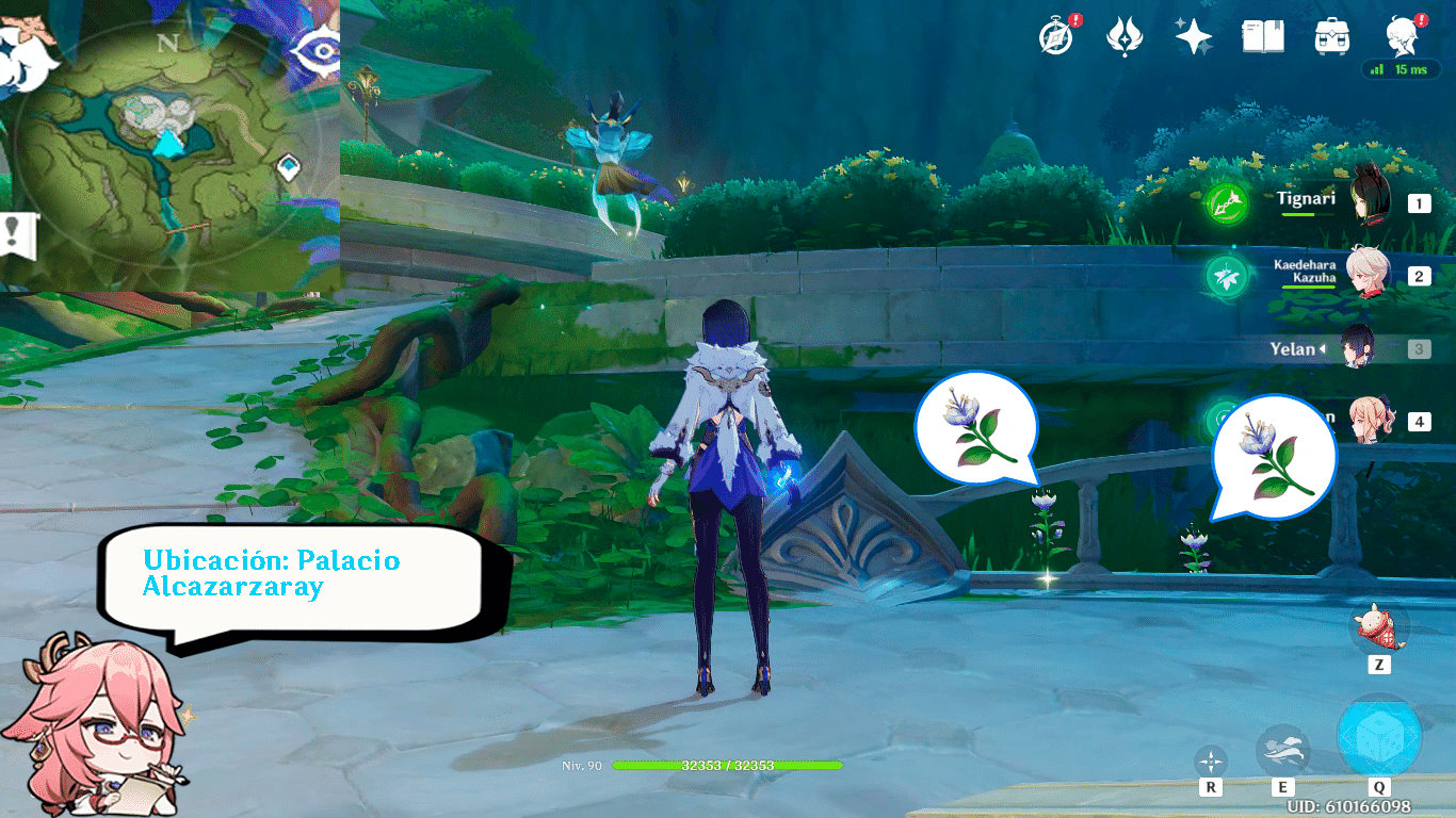 🌊GUIA VISUAL RAPIDA DE ORQUÍDEA PADISHÁ PARA NILOU🌊 Genshin Impact ...