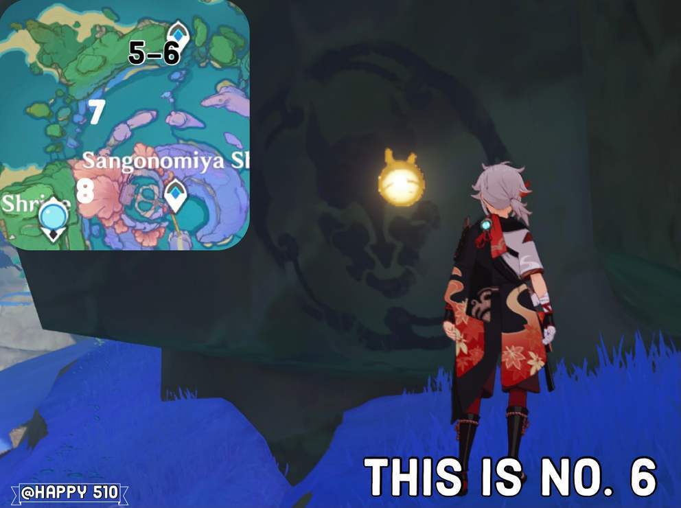 Watasumi Island, Inazuma Hidden Quest! ~ 32+ primos (Strange Oni Symbol ...