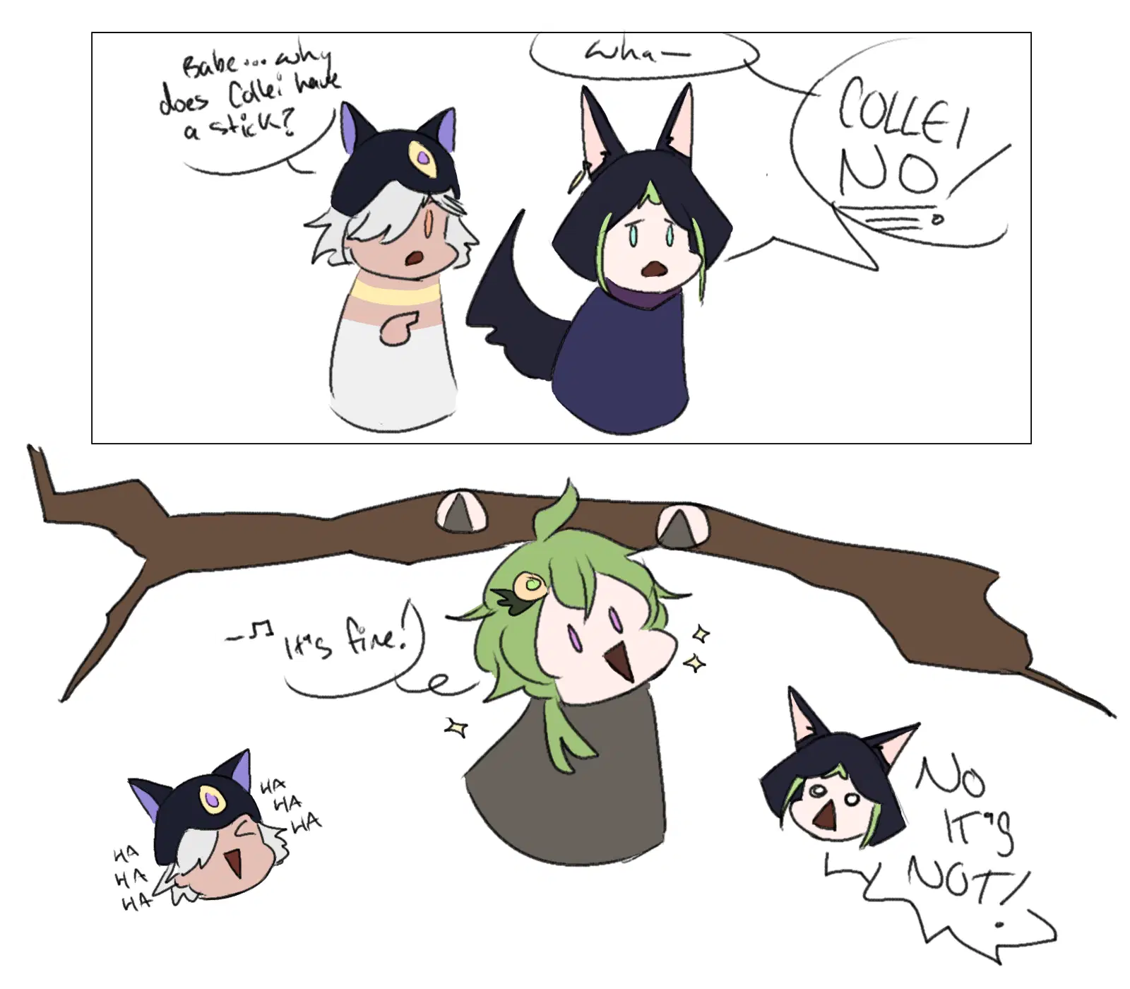 Today’s Shenanigans (A mini Cynonari and Collei comic) Genshin Impact ...