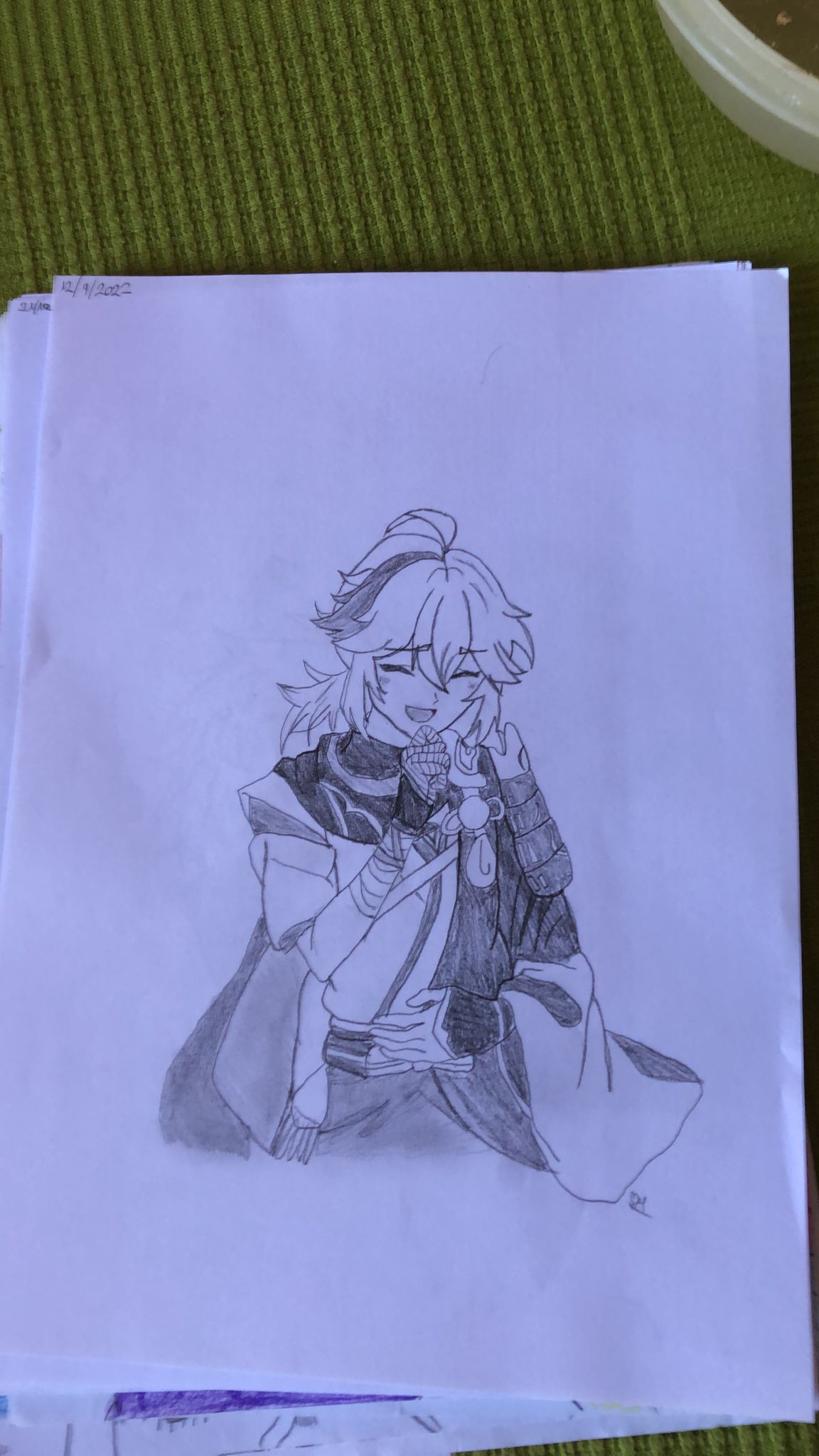 a drawing of kazuha made by me Genshin Impact | HoYoLAB