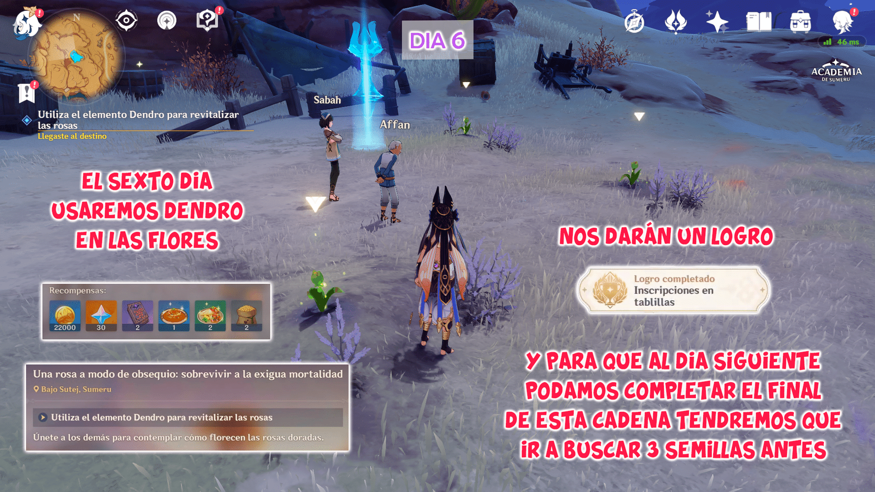 🌹 GUIA "La exiliada + Una rosa a modo de obsequio" 🌹 330 protogemas ...