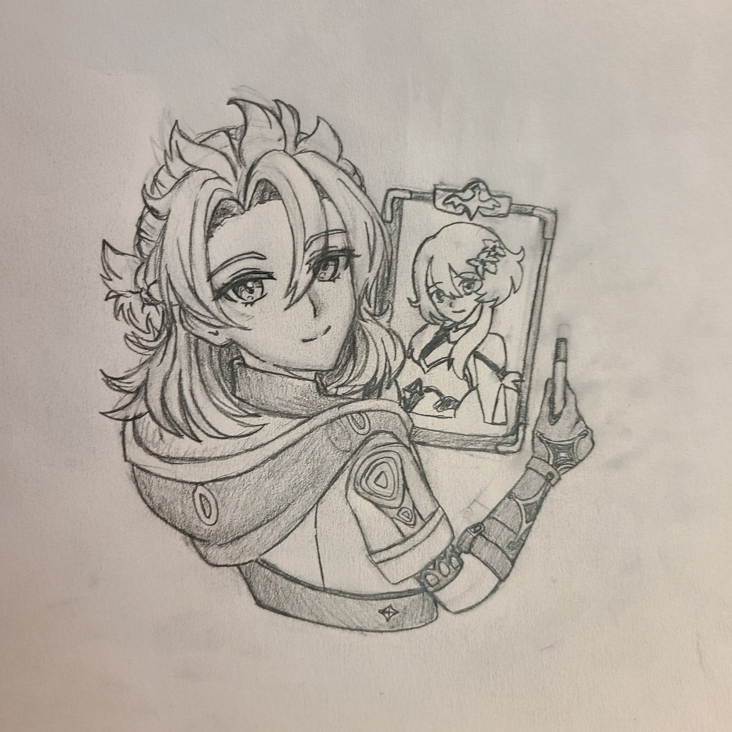 Albedo Painting Lumine Near Dragonspine | Genshin Impact | HoYoLAB