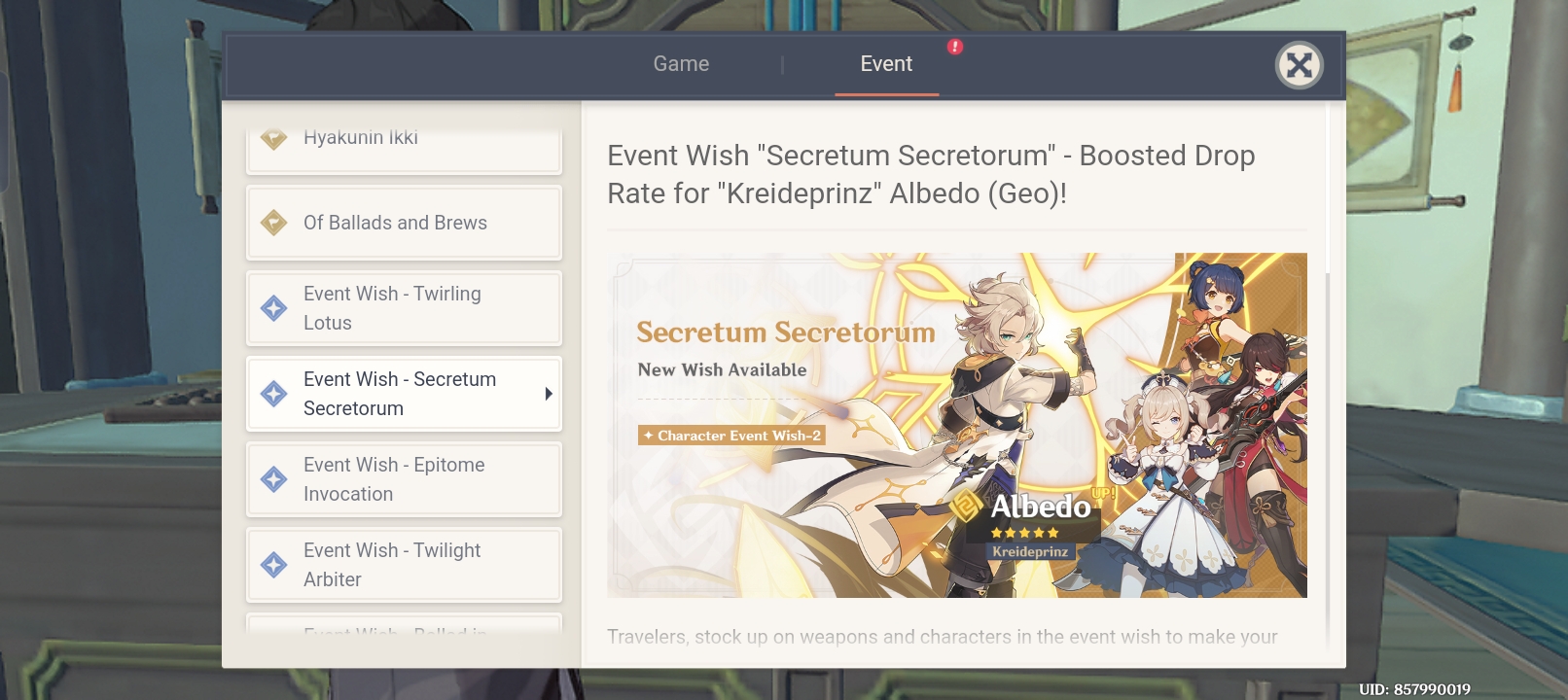 I'm so excited albedo is finally getting a Rerun! 🤩 Genshin Impact ...