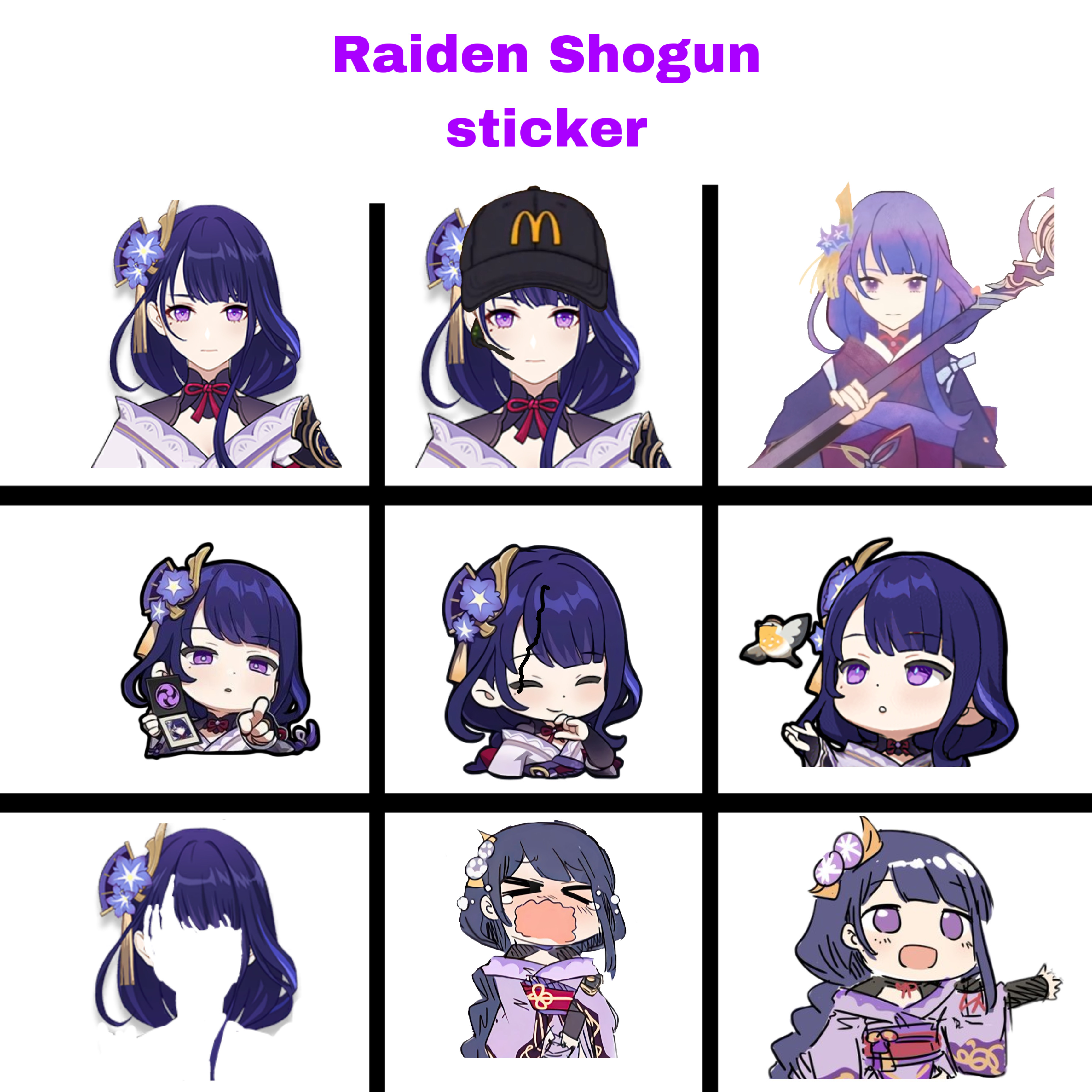 Raiden Ei x Yae Miko Sticker Genshin Impact | HoYoLAB