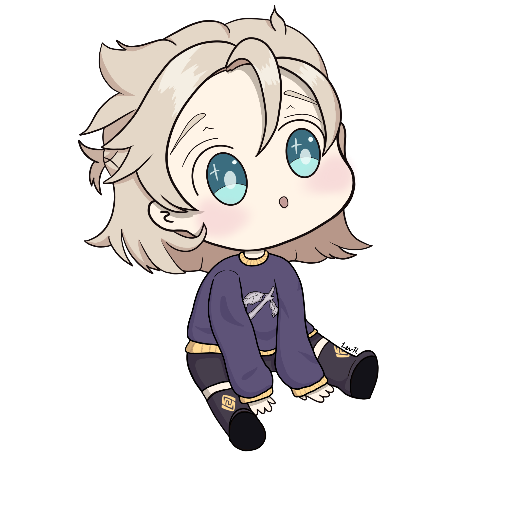 Chibi chalk prince Genshin Impact | HoYoLAB