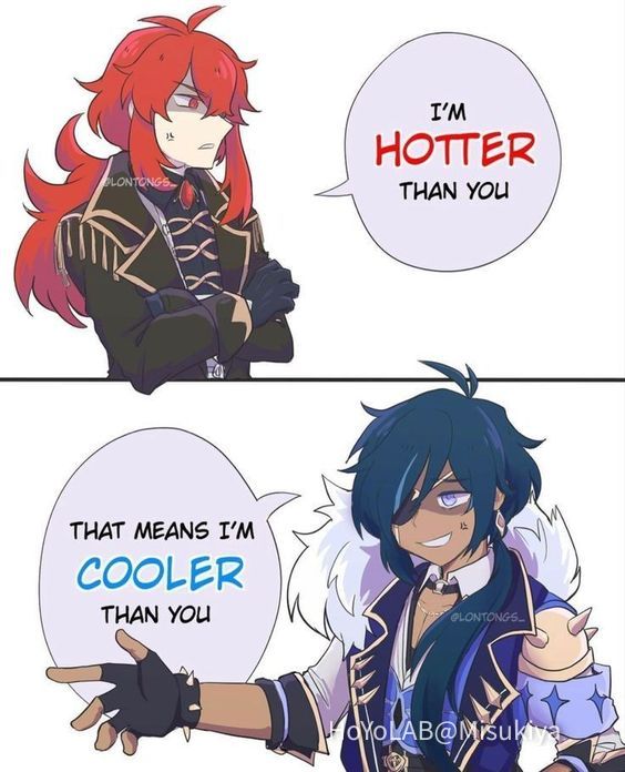 Hm.. who's your favourite from these two hooligans? 🤭 Genshin Impact ...
