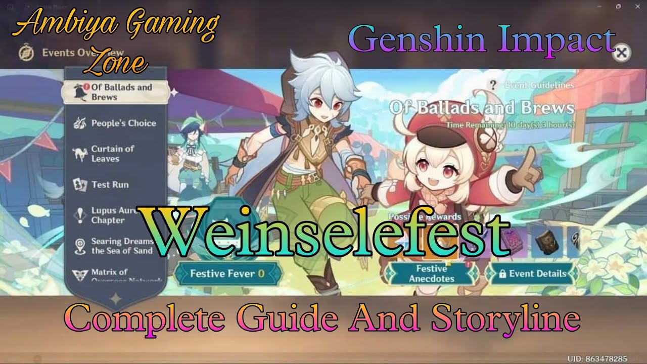Weinselefest Storyline Complete Guide Genshin Impact | HoYoLAB