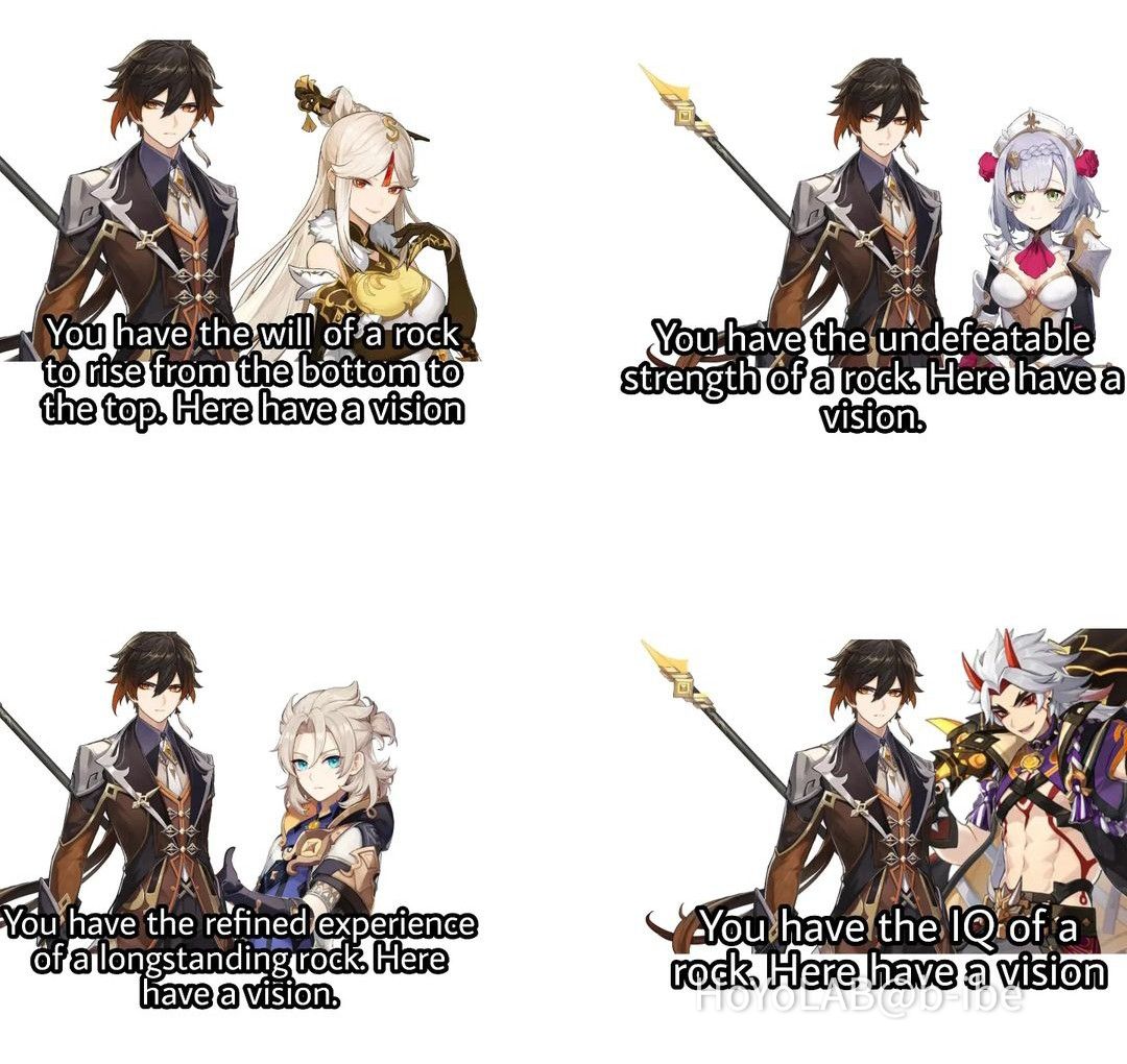 How geo characters got their vision Genshin Impact | HoYoLAB