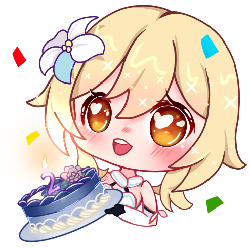 Celebration Emoji (Lumine) Genshin Impact | HoYoLAB