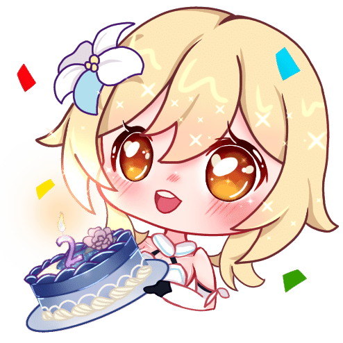 Celebration Emoji (Lumine) Genshin Impact | HoYoLAB