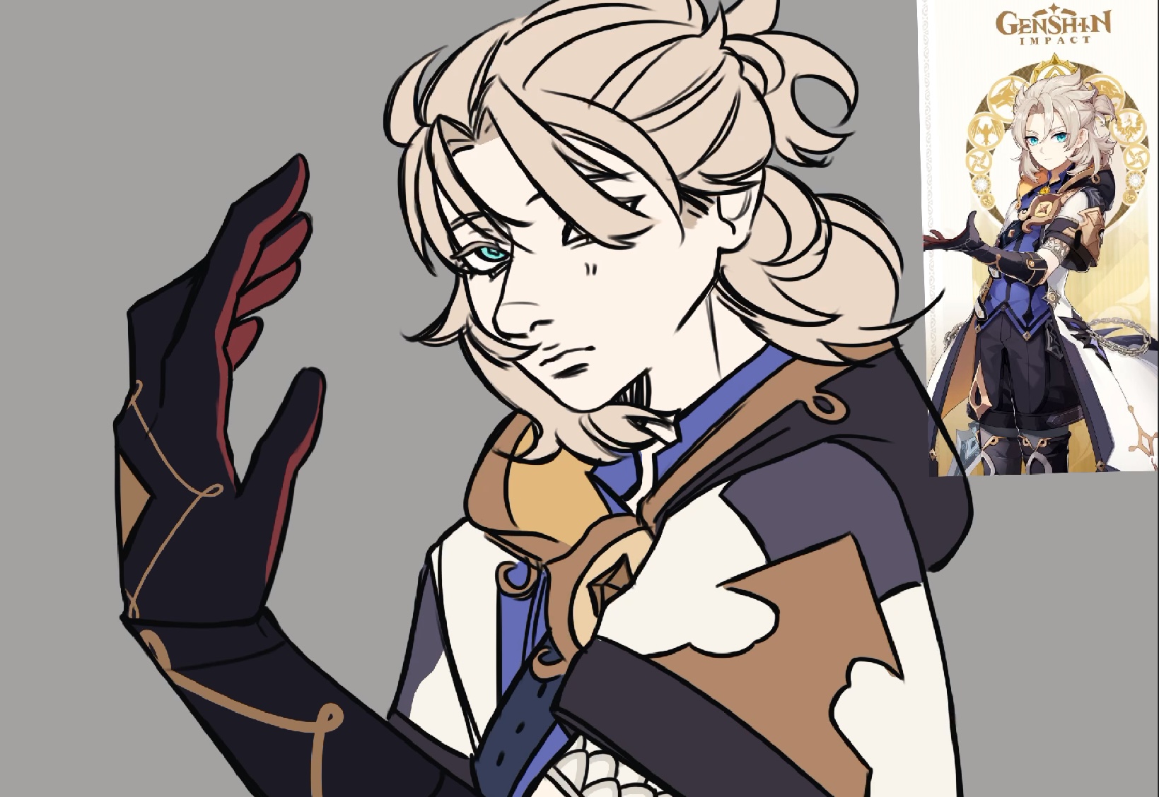 albedo fanart event | Genshin Impact | HoYoLAB