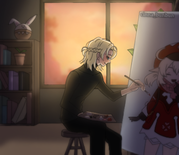 Albedo's painting Genshin Impact | HoYoLAB