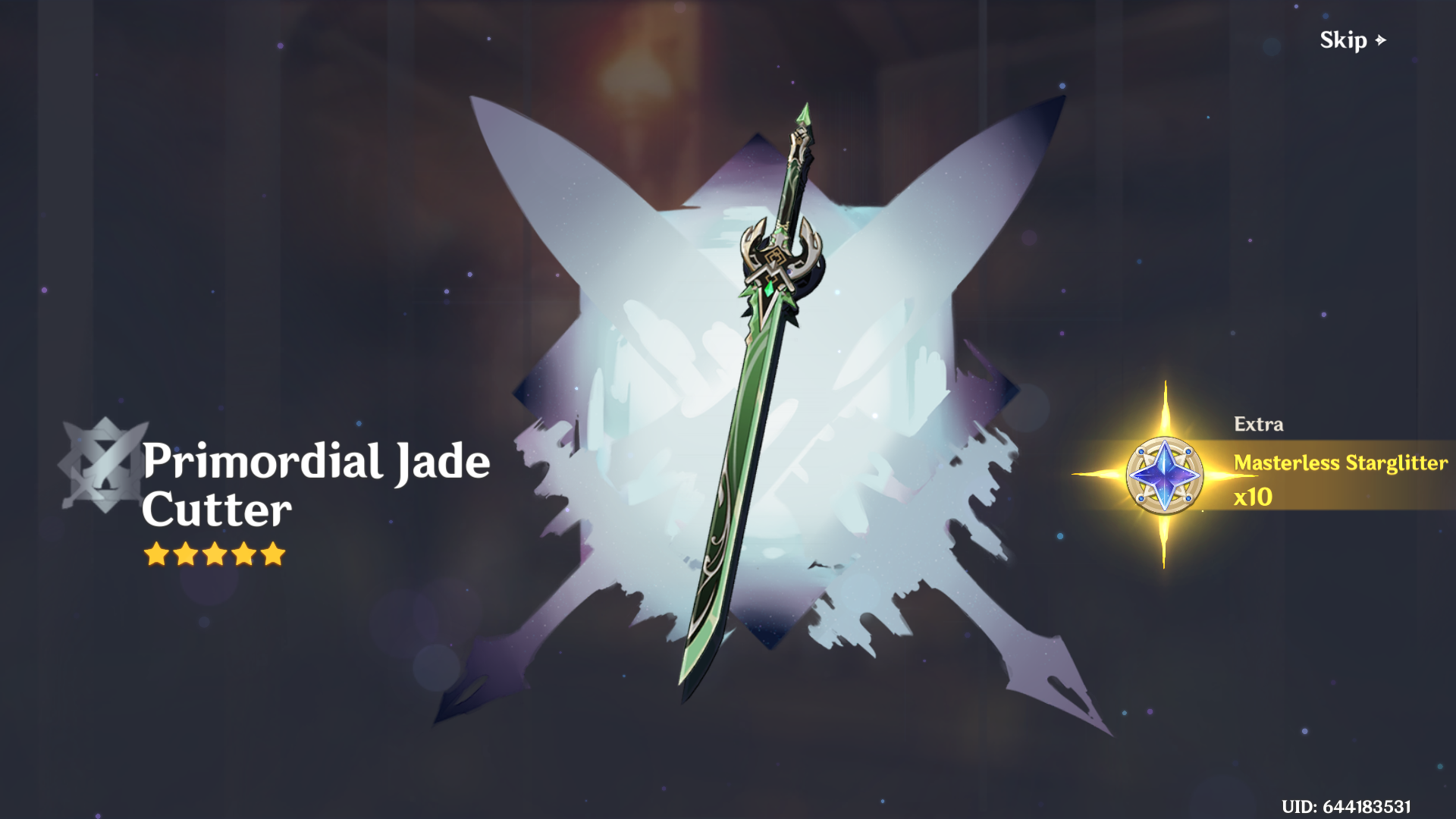 And I finally got the Primodial Jade Cutter Genshin Impact | HoYoLAB