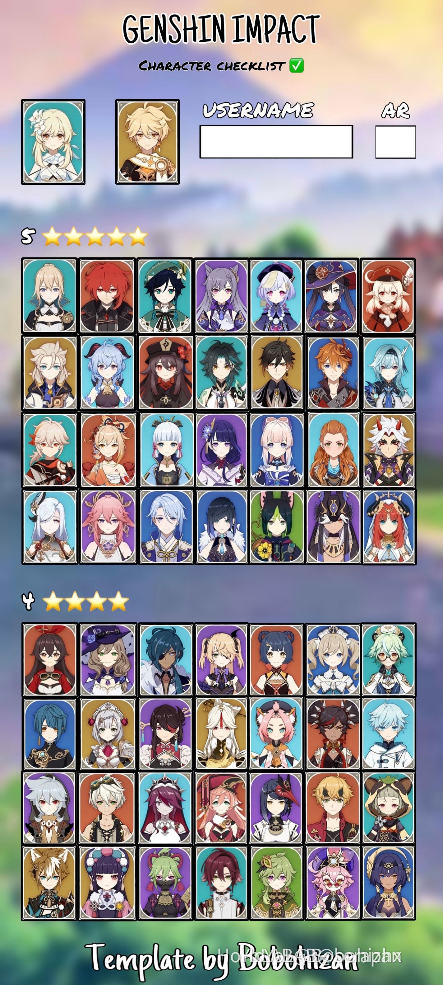 Character List Genshin Impact | HoYoLAB