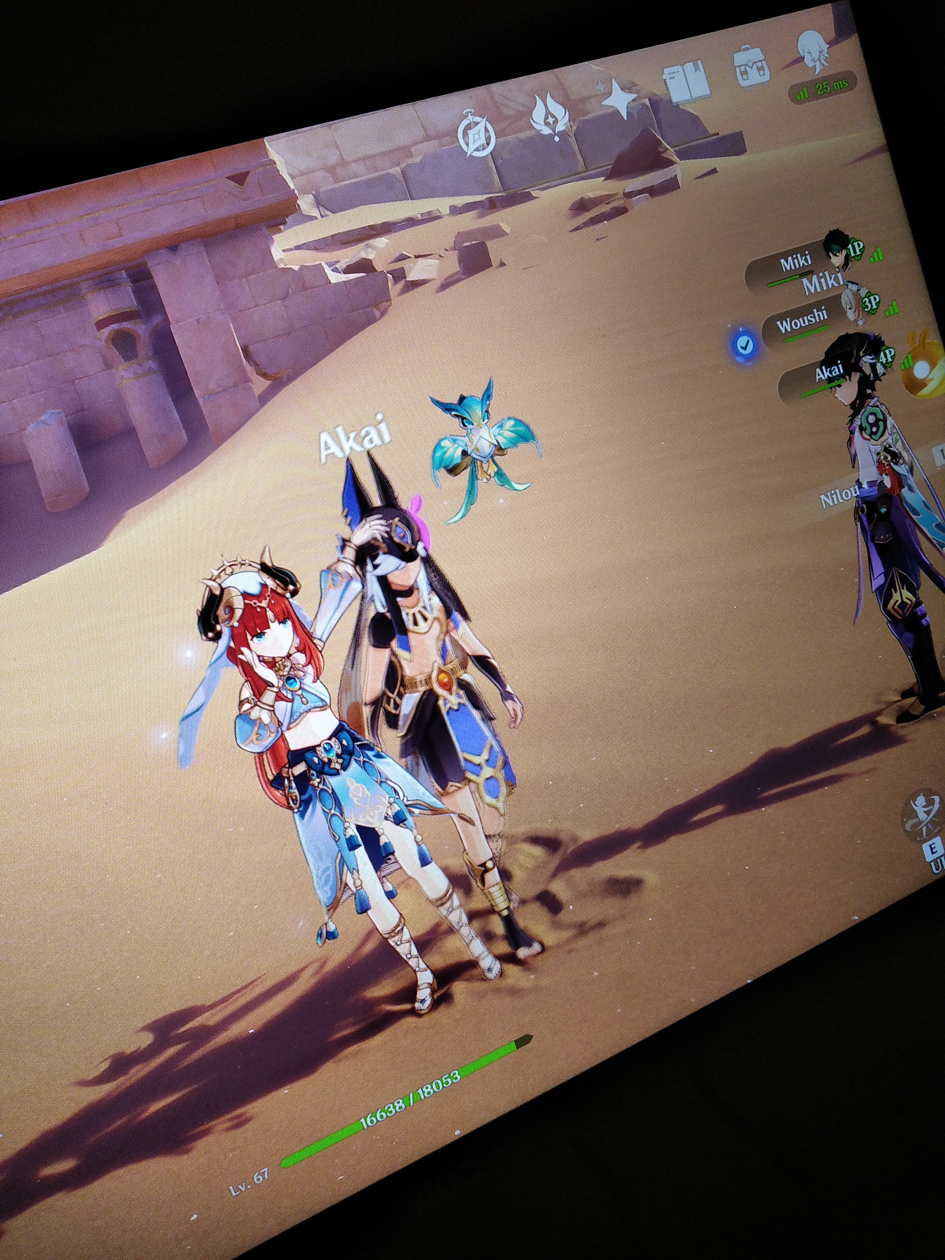 Rare picture of Nilou getting angry (smacking Cyno) Genshin Impact ...