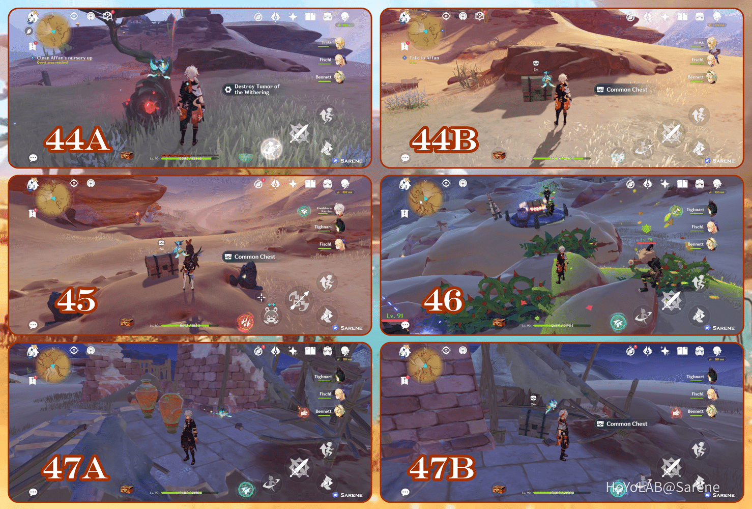 [Version 3.1] All Land of Lower Setekh Common Chests (71 Total) Genshin ...