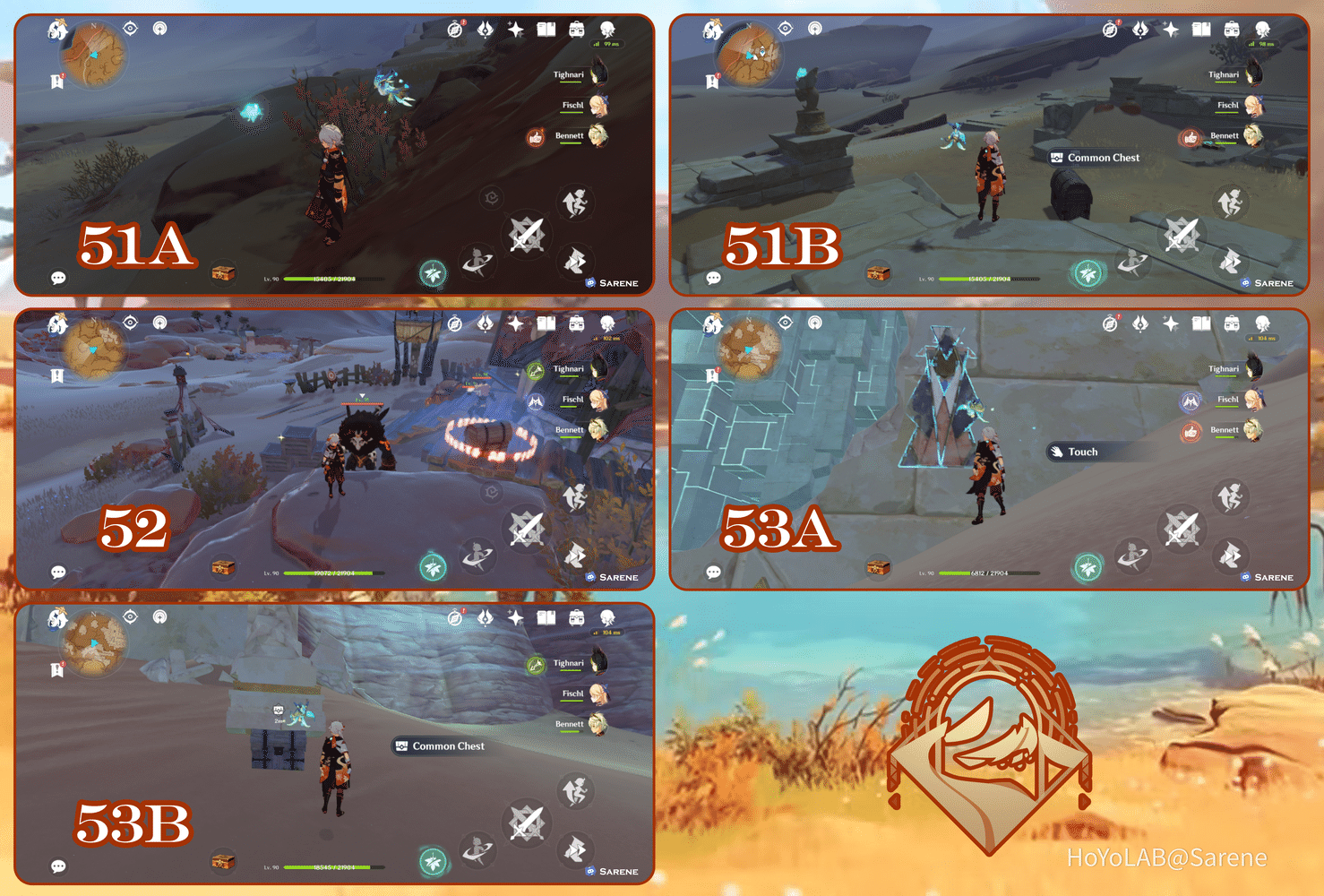 [Version 3.1] All Land of Lower Setekh Common Chests (71 Total) Genshin ...