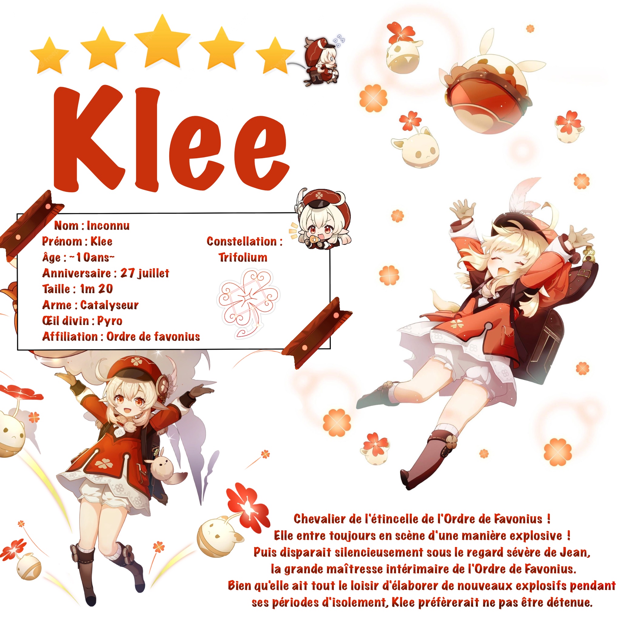 Fiche de présentation de Klee Genshin Impact | HoYoLAB